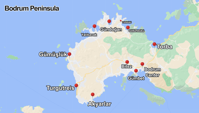Where to Stay in Bodrum (Turkey): 10+ Best Areas & Neighborhood Guide ...